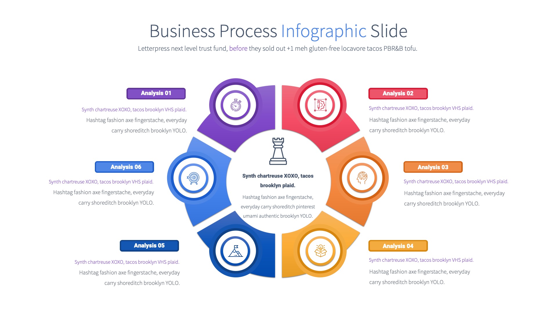 Business Process - Keynote Infographics Slides, Presentation Templates