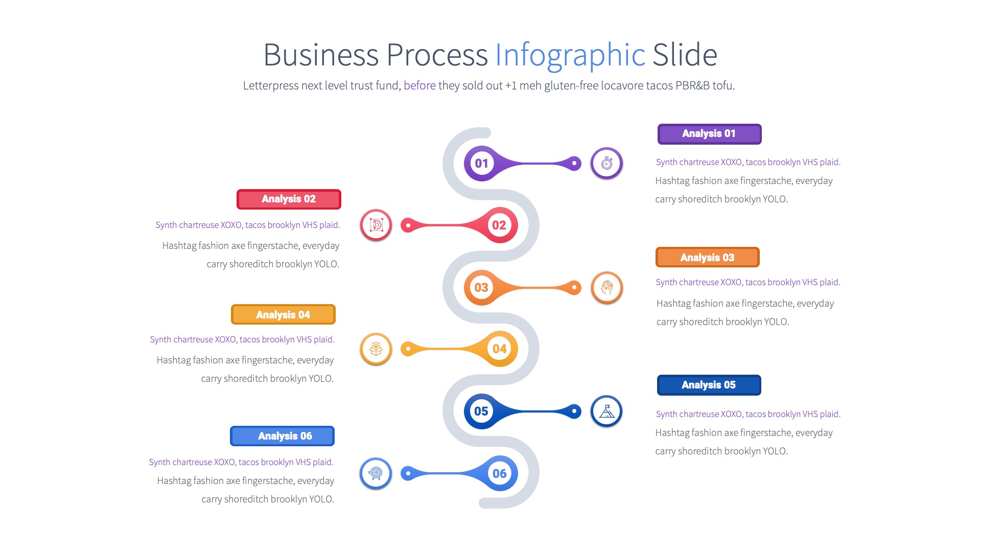 Business Process - Keynote Infographics Slides, Presentation Templates