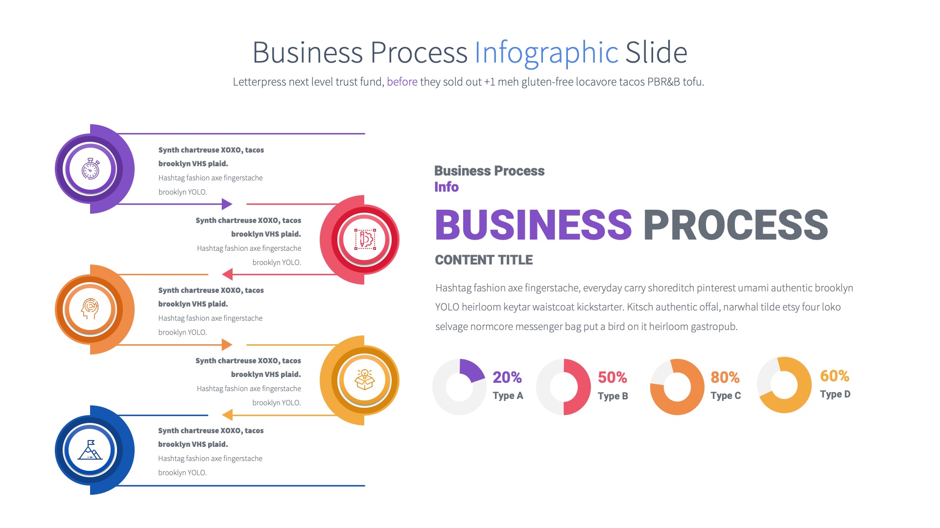 Business Process - Keynote Infographics Slides, Presentation Templates