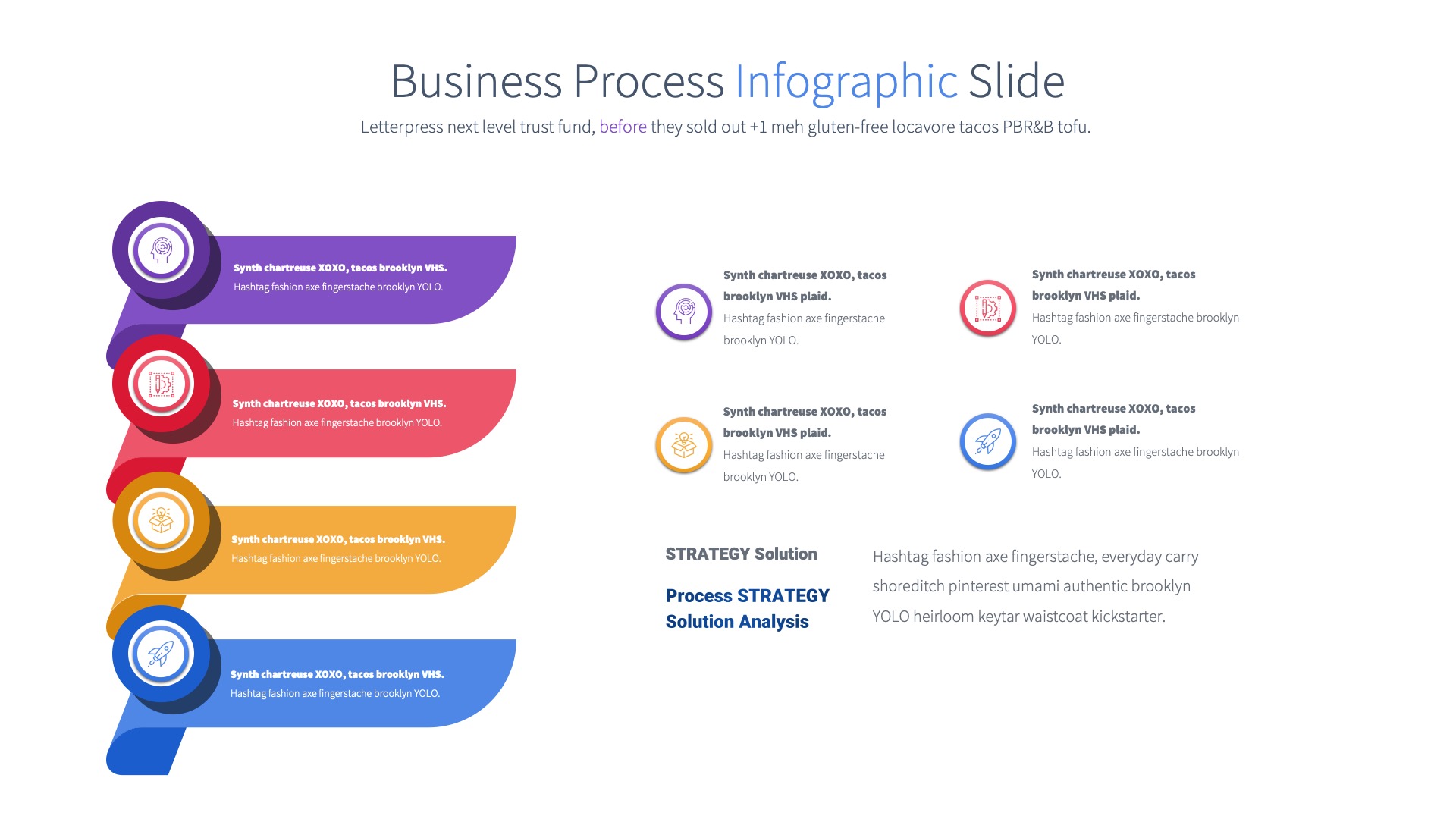 Business Process - Keynote Infographics Slides, Presentation Templates