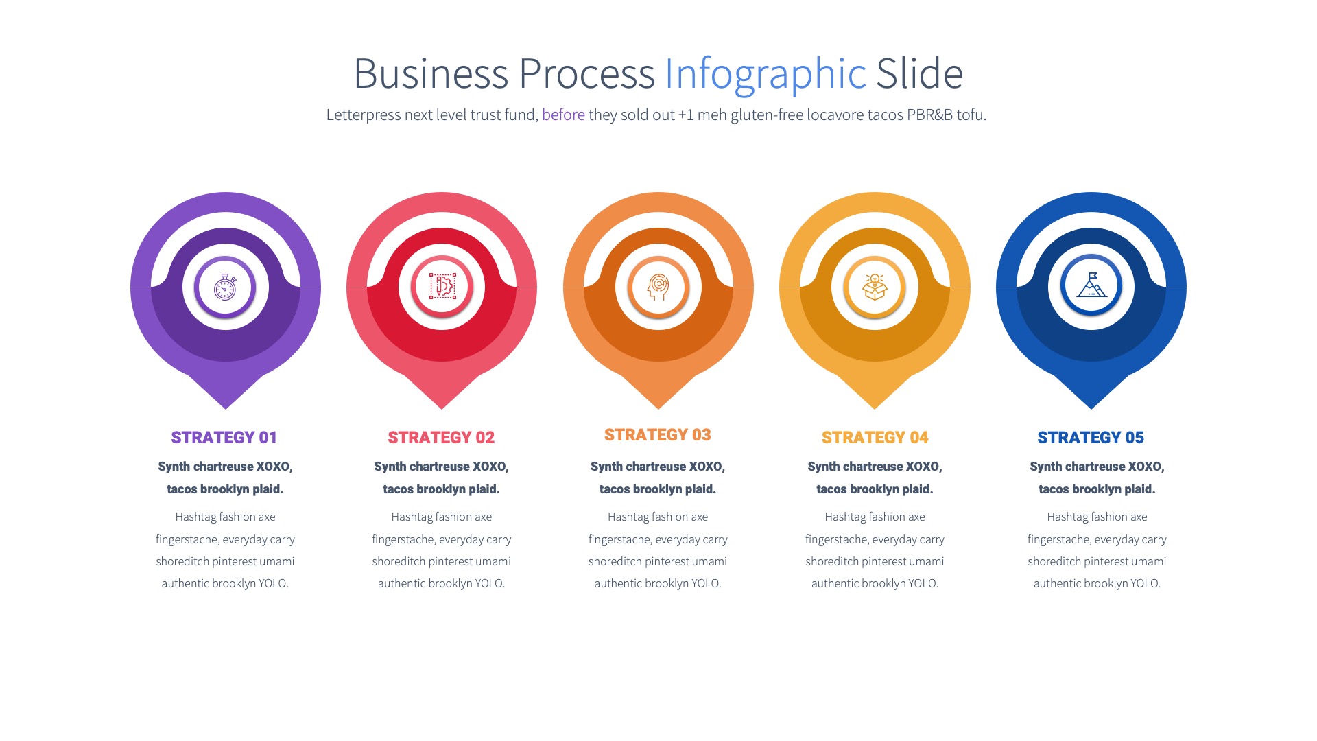 Business Process - Keynote Infographics Slides, Presentation Templates