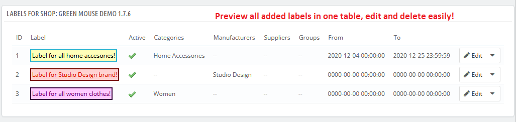 Labelizer - add custom labels on Prestashop product pages by ...
