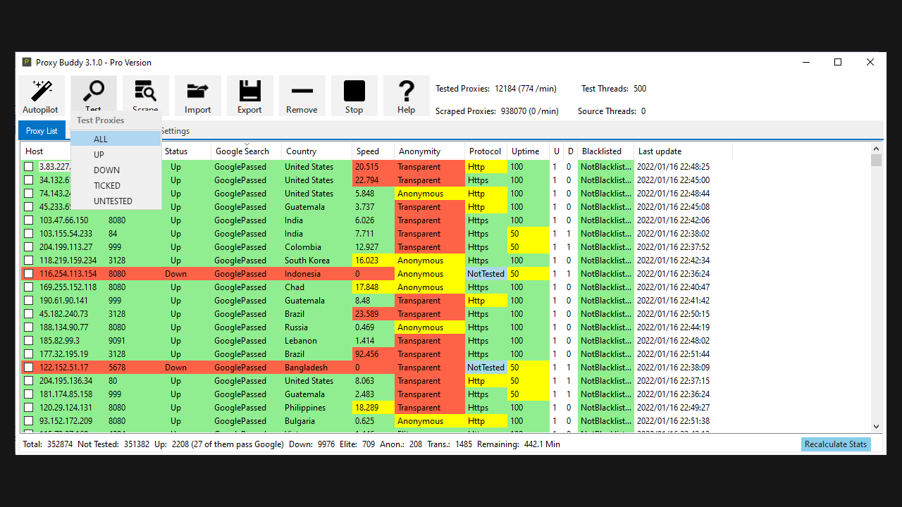 Proxy Buddy V3 - Fully Automated Proxy Scraper & Tester by GSoftwareLab