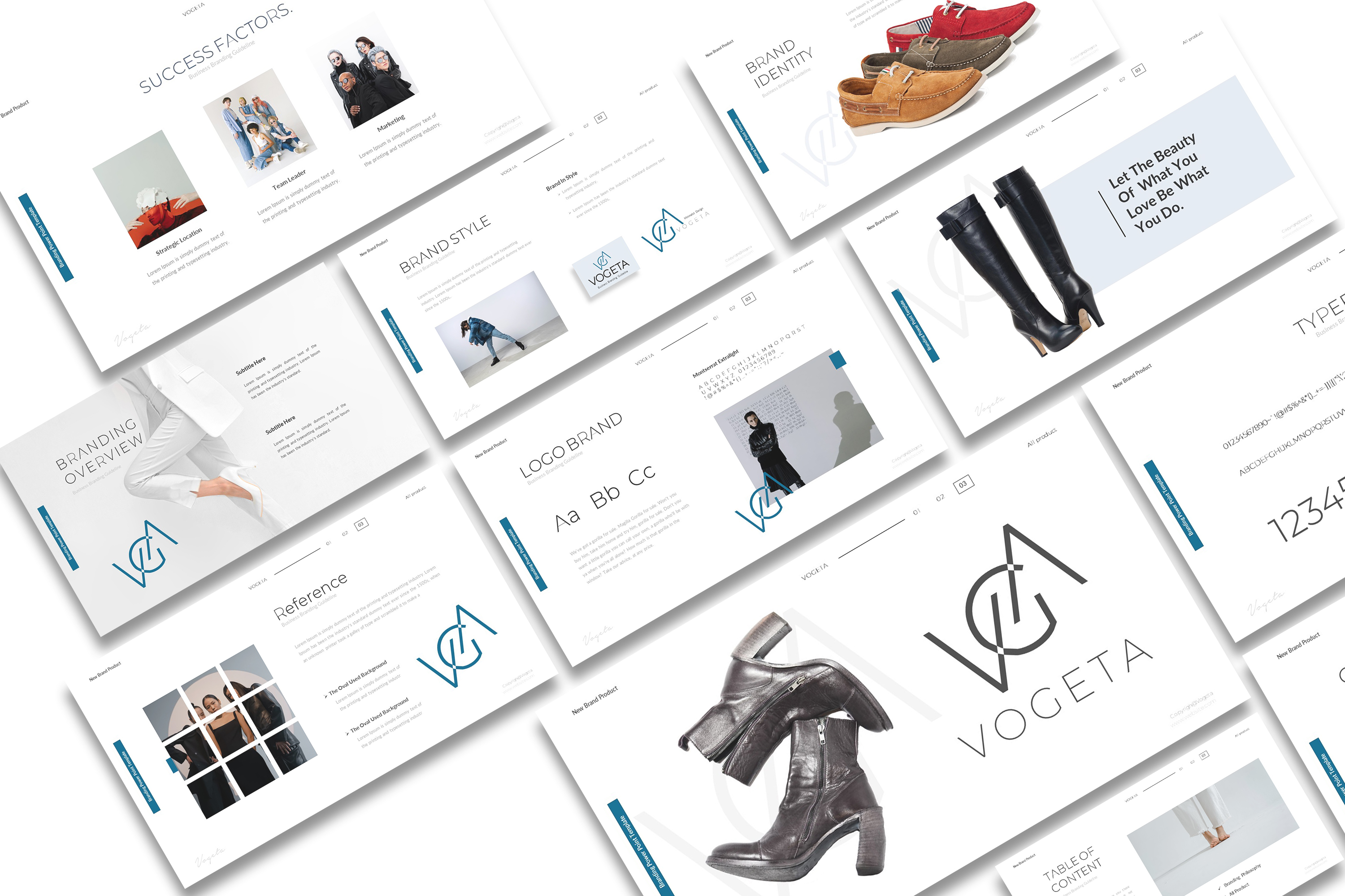 Vogeta Branding Guidline Powerpoint Template by Focusdesigntem ...