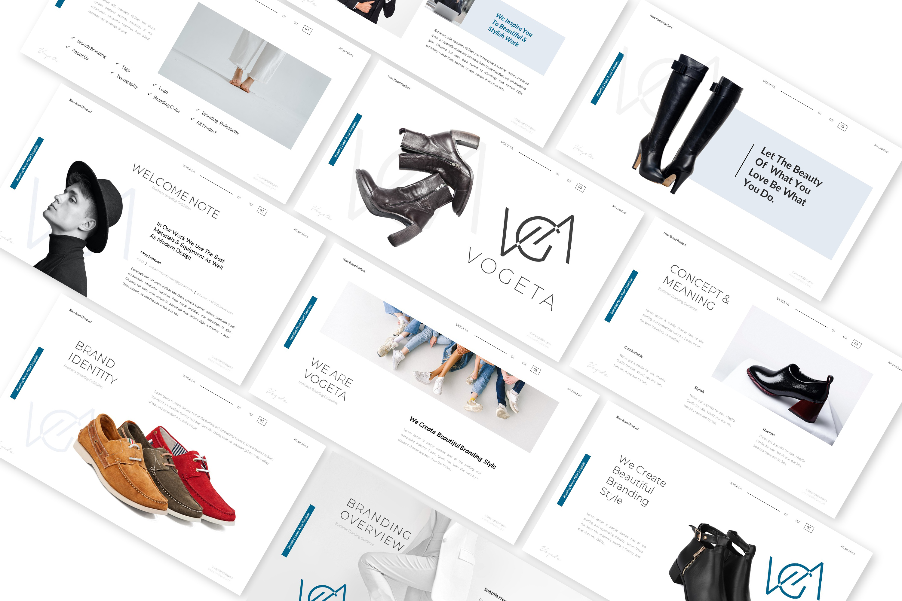 Vogeta Branding Guidline Powerpoint Template by Focusdesigntem ...