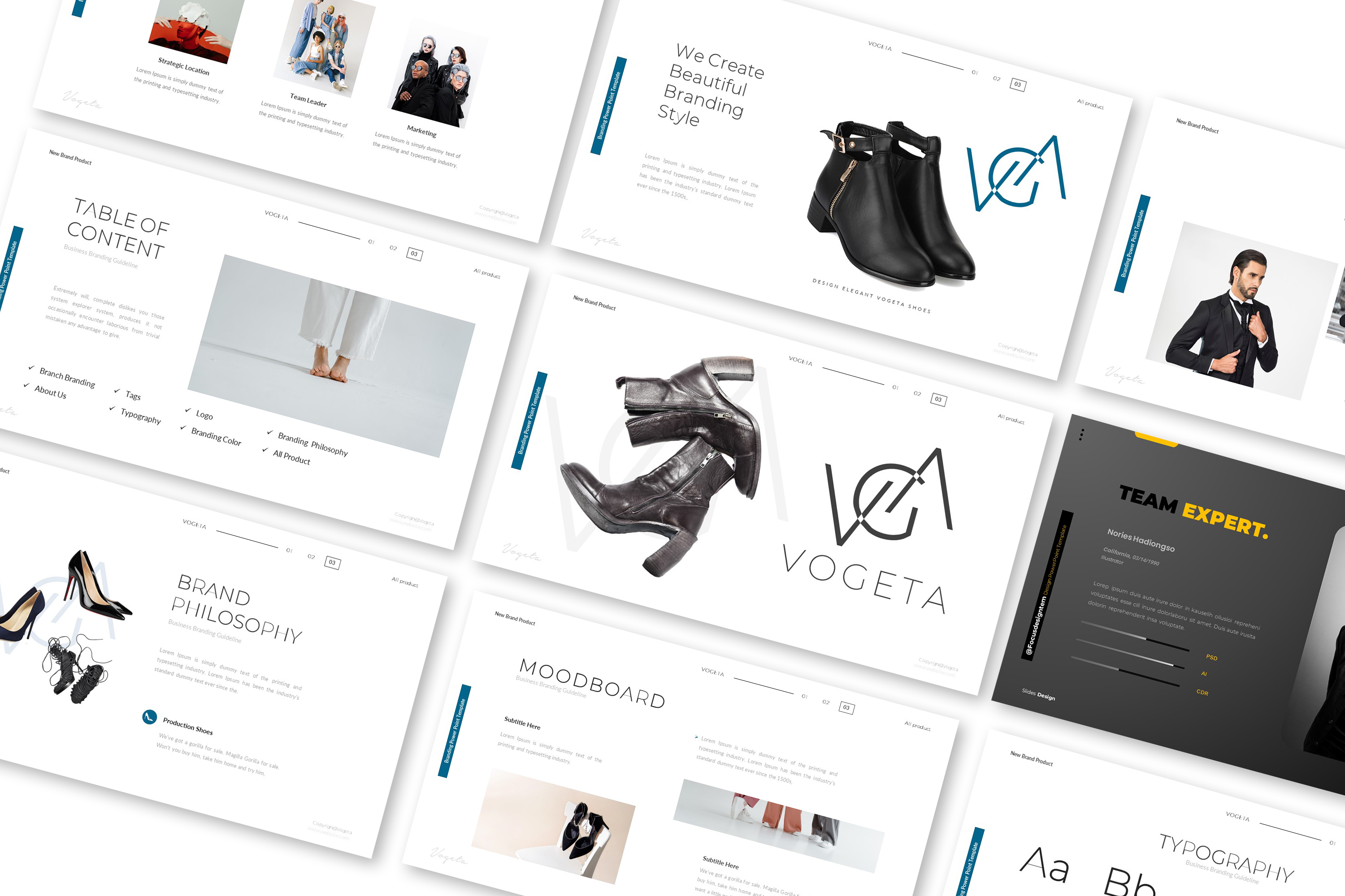 Vogeta Branding Guidline Keynote Template, Presentation Templates ...