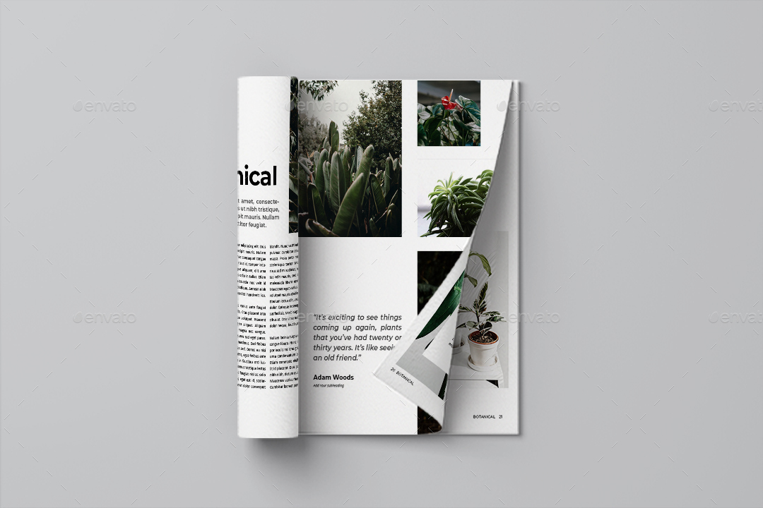 Botanical Magazine, Print Templates | GraphicRiver