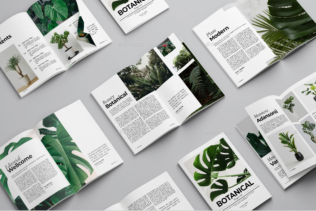 Botanical Magazine, Print Templates | GraphicRiver