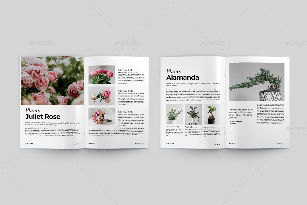 Botanical Magazine, Print Templates | GraphicRiver