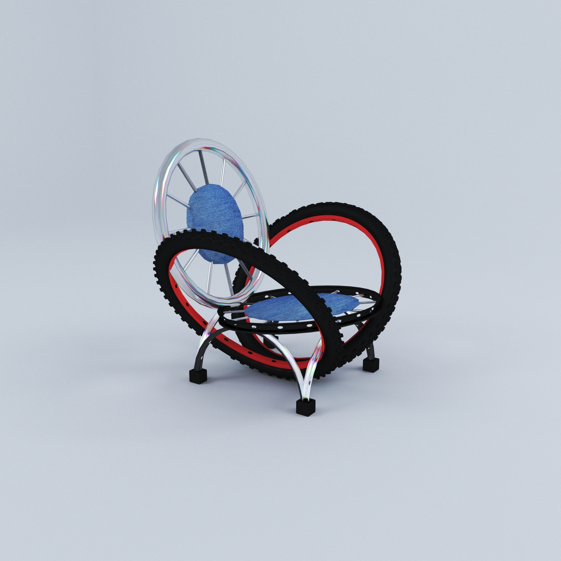 Low Poly 3d Tyre Chair by meetanshi | 3DOcean