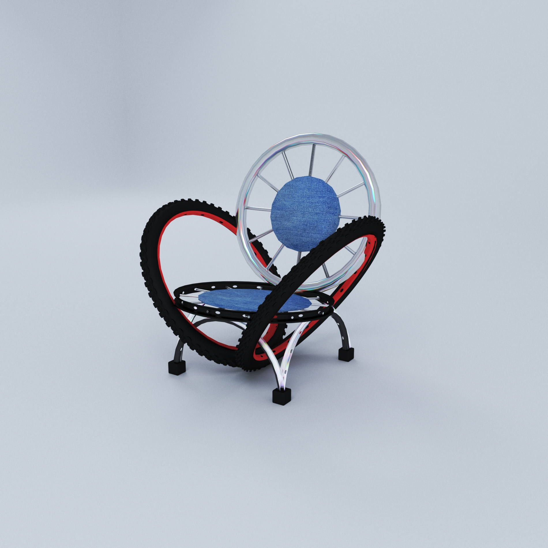 Low Poly 3d Tyre Chair by meetanshi | 3DOcean