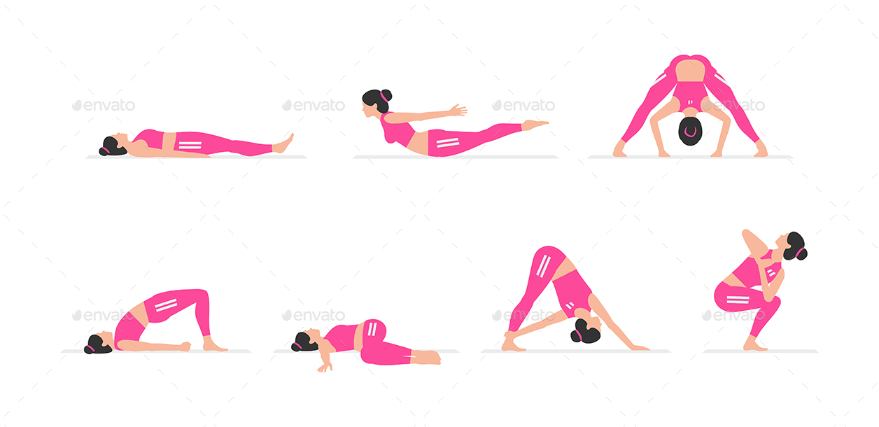 Women Workout Set, Graphics | GraphicRiver