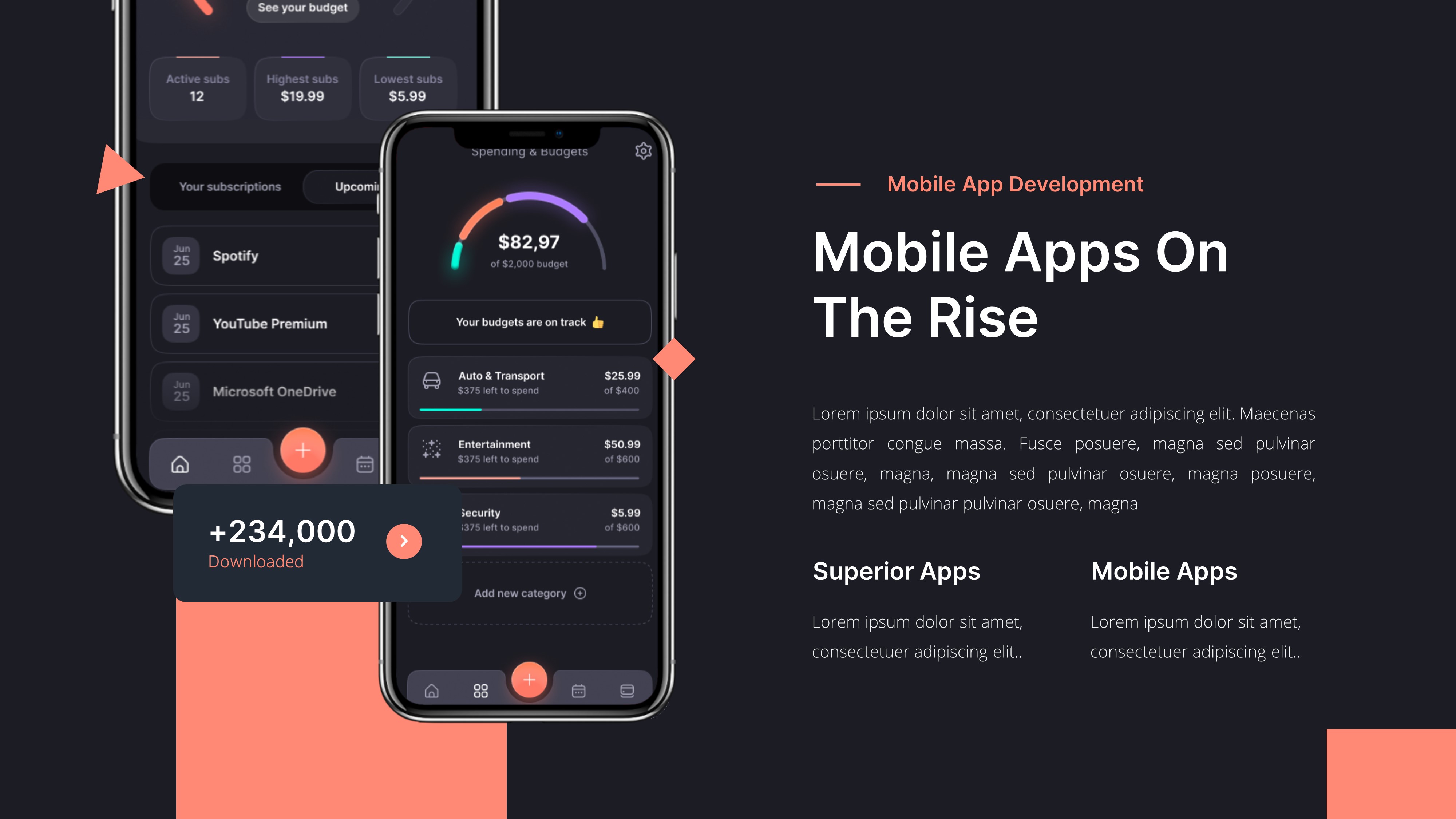 TrackerApp - Mobile App & SAAS Google Slides Template, Presentation ...