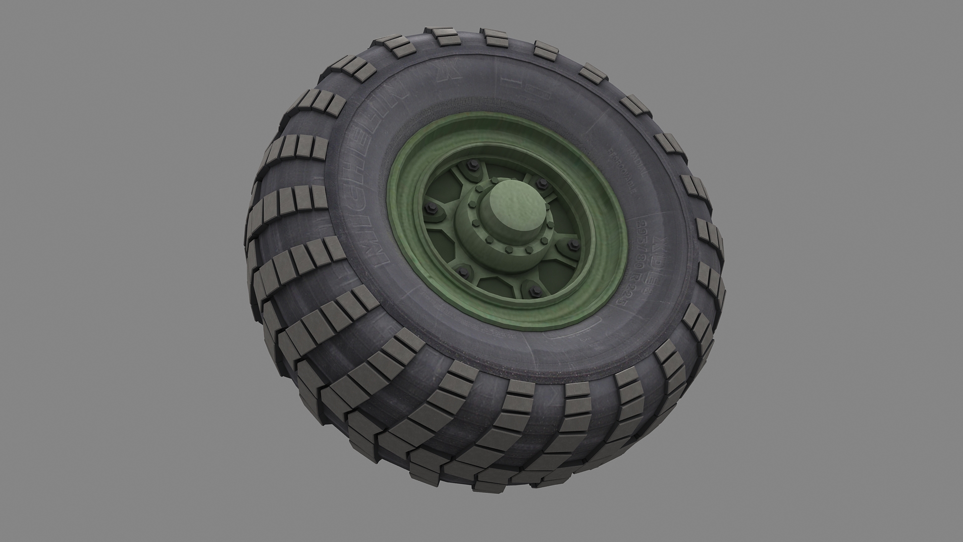 Military vehicle Tire 02 by Polygon3d | 3DOcean