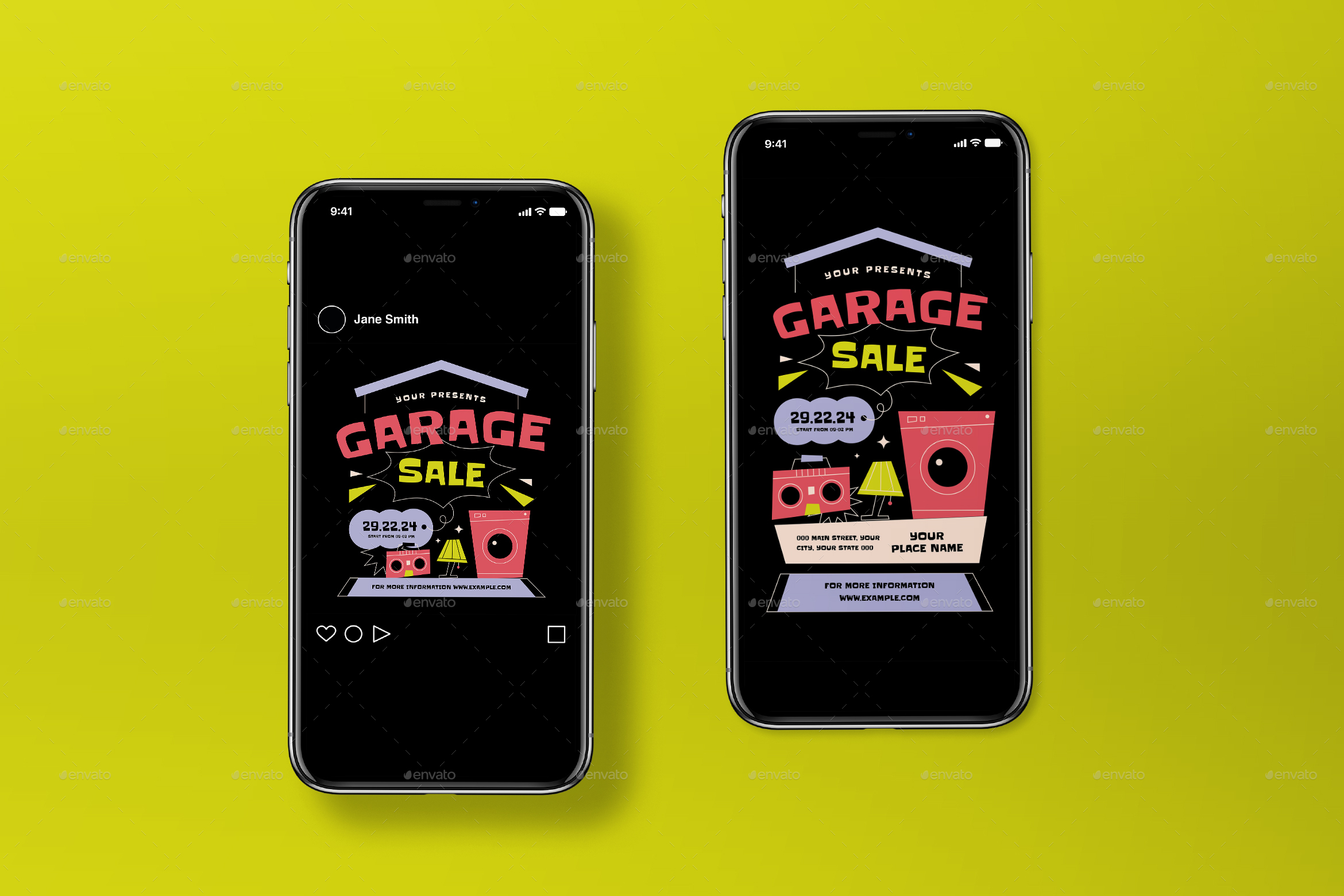 Garage Sale Flyer Set, Print Templates | GraphicRiver