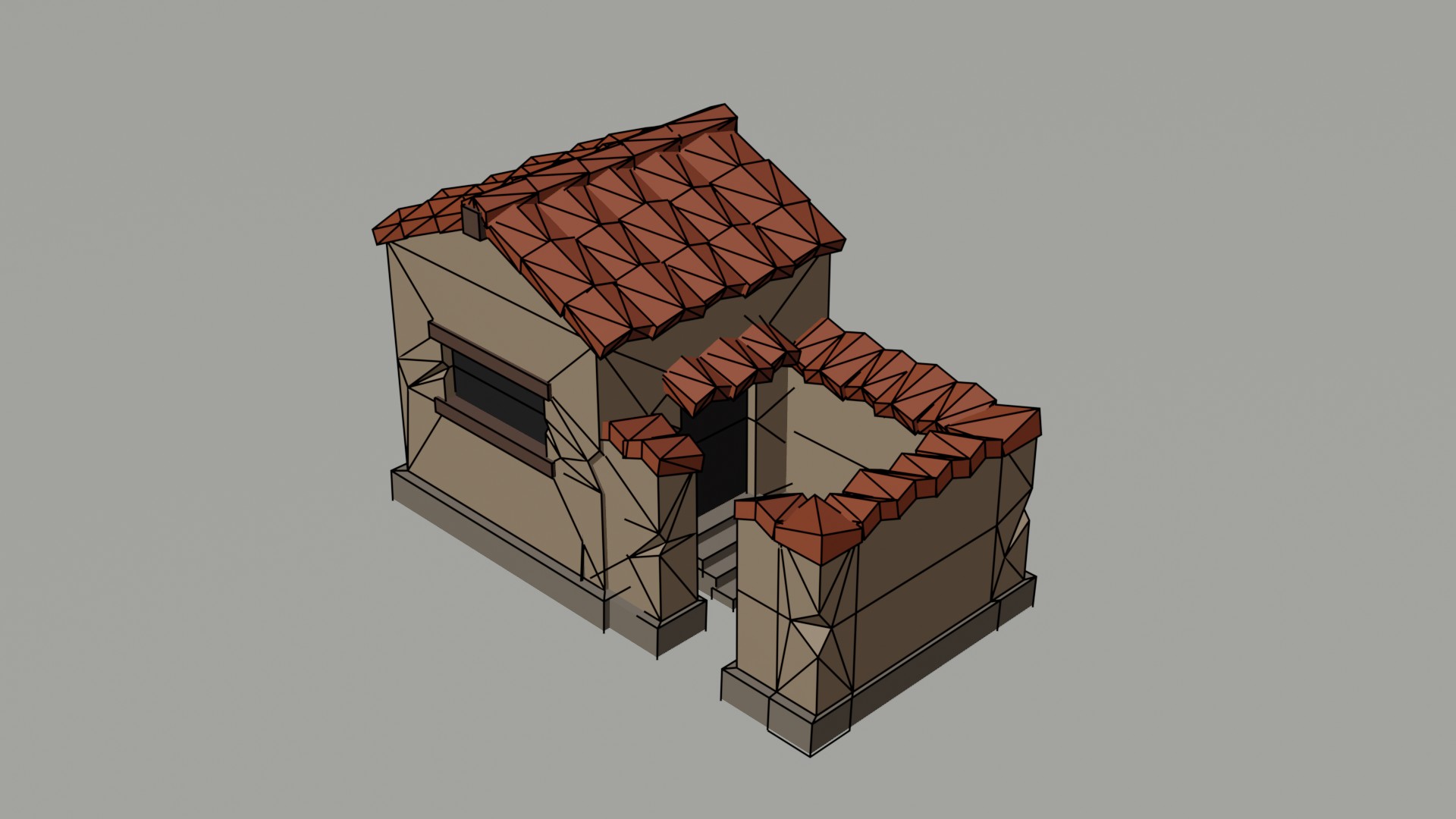 Cartoon ancient rome buildings kit by Tykryk | 3DOcean