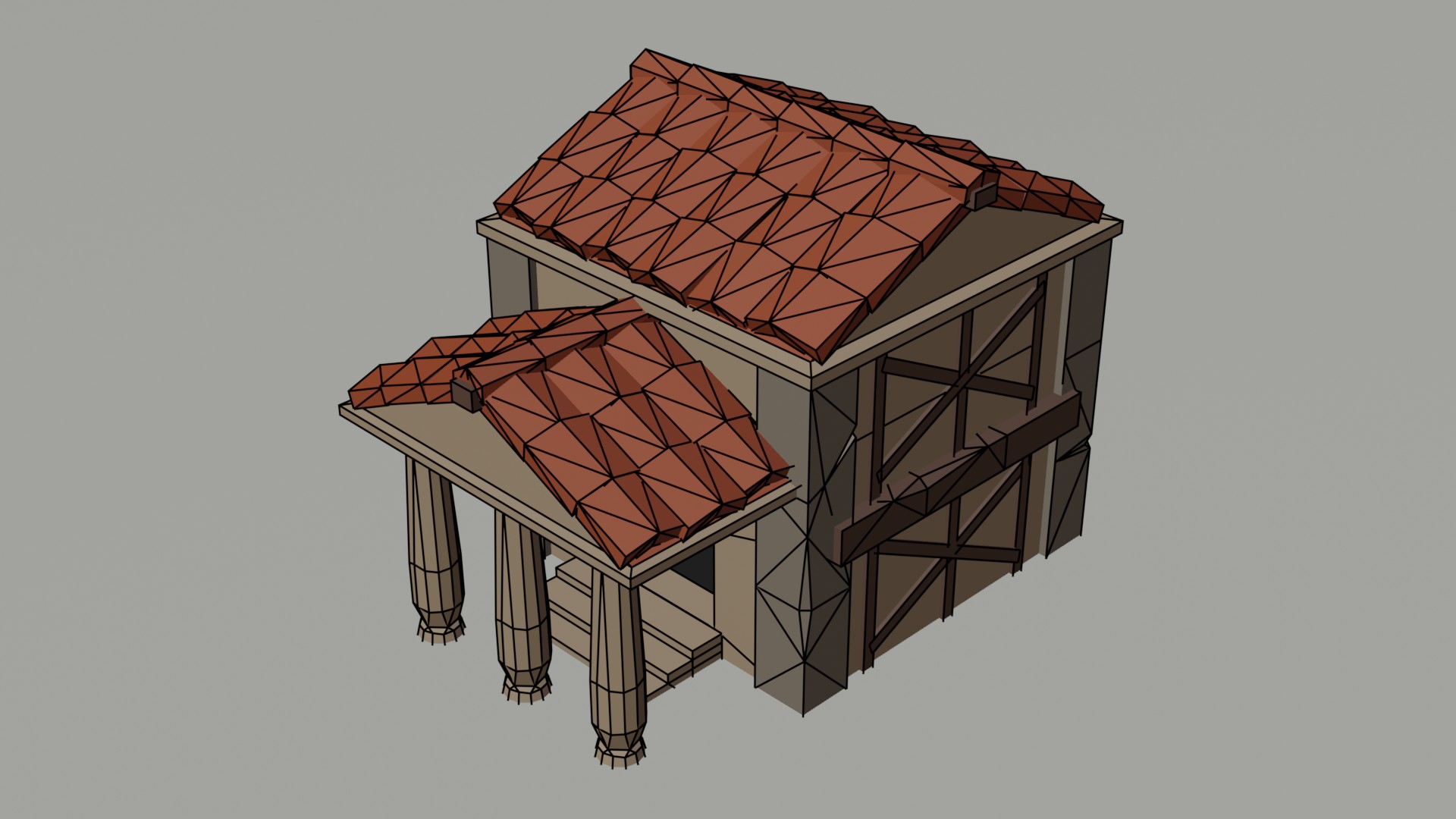 Cartoon ancient rome buildings kit by Tykryk | 3DOcean