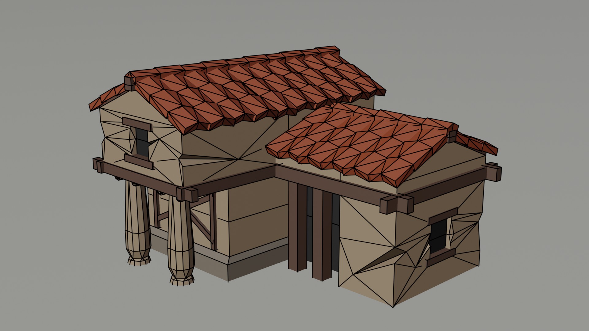 Cartoon ancient rome buildings kit by Tykryk | 3DOcean