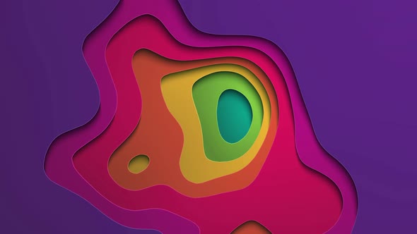 Colorful Paper Cutout Animation, Motion Graphics | VideoHive