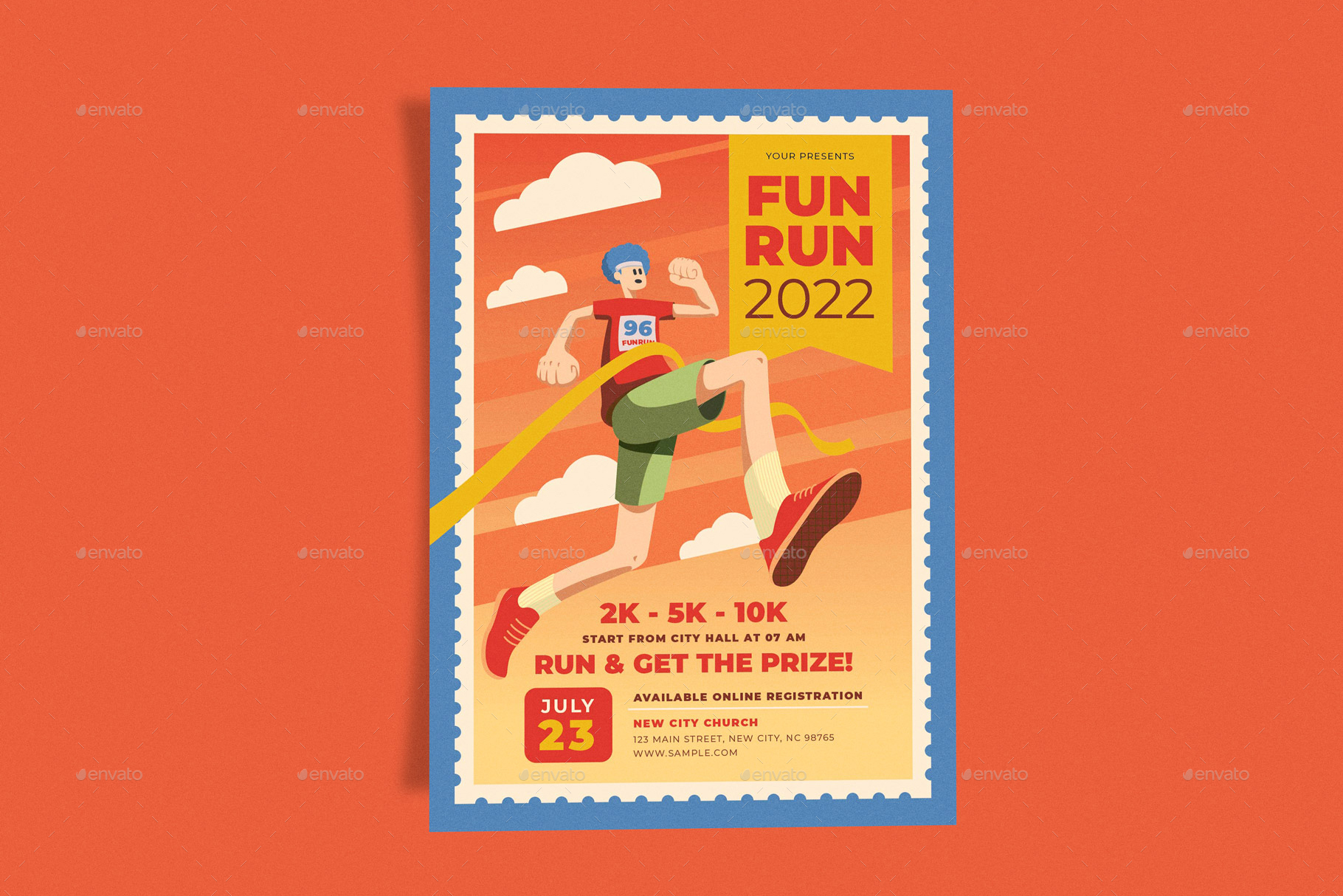 Fun Run Summer Template Set, Print Templates | GraphicRiver