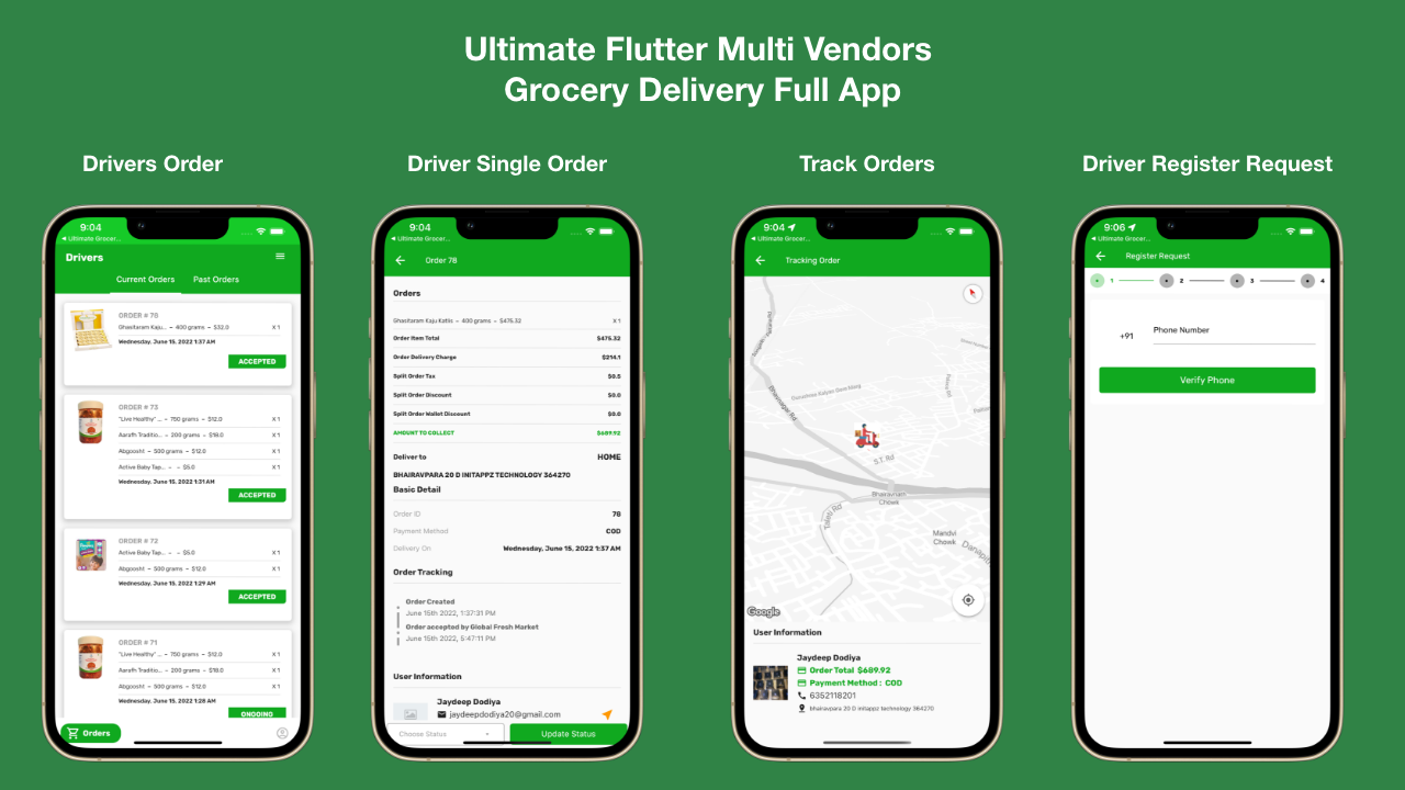 grocery / delivery services / ecommerce multi vendors(android + iOS ...
