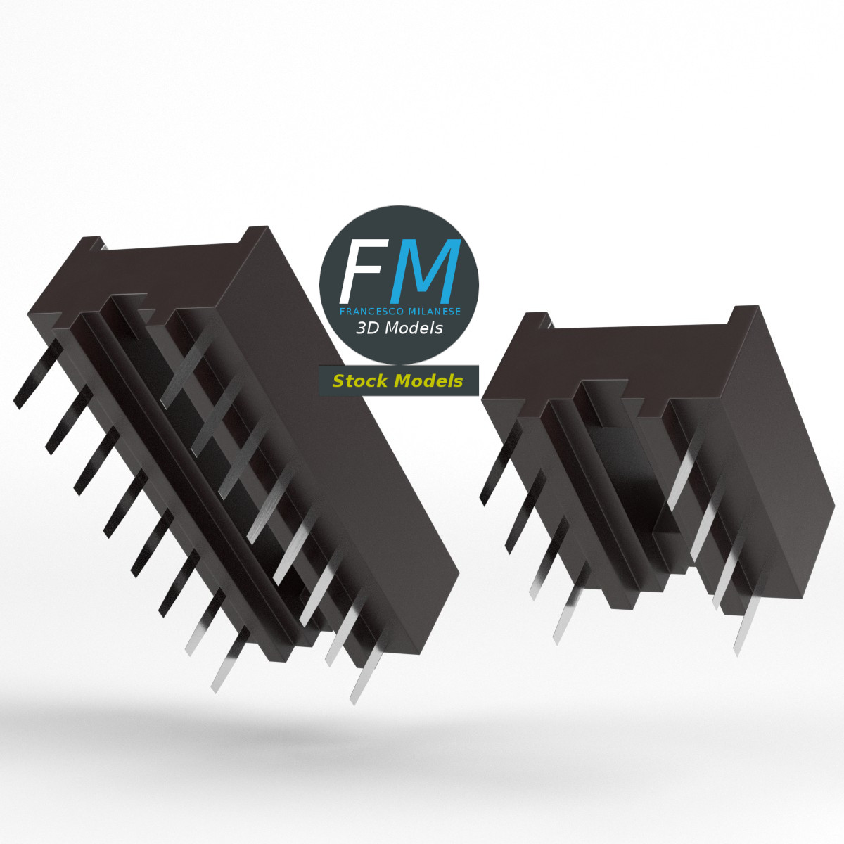 IC DIP sockets by FrancescoMilanese85 | 3DOcean