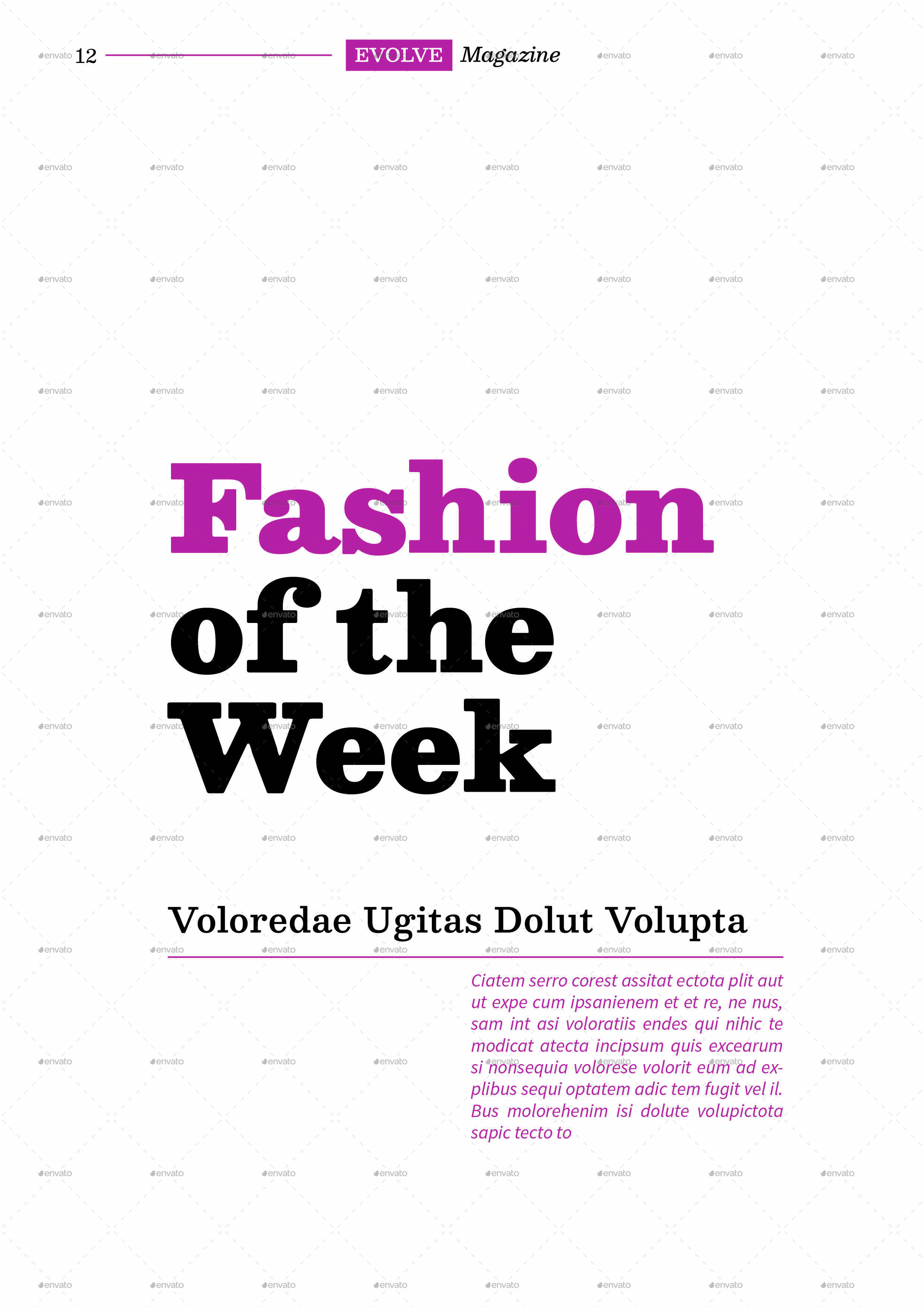 Evolve Magazine, Print Templates | GraphicRiver