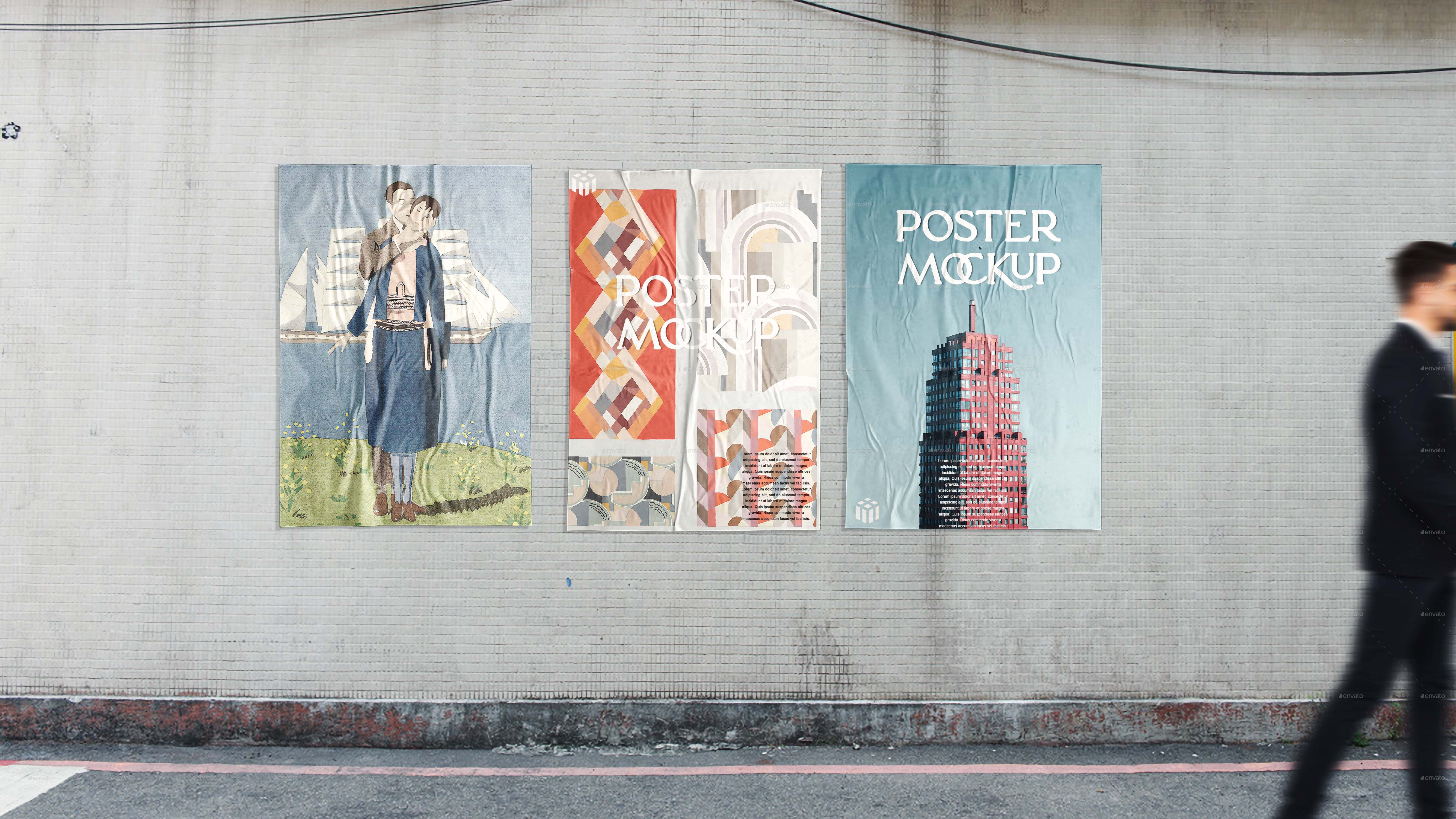 Realistic Poster Mockup, Graphics | GraphicRiver