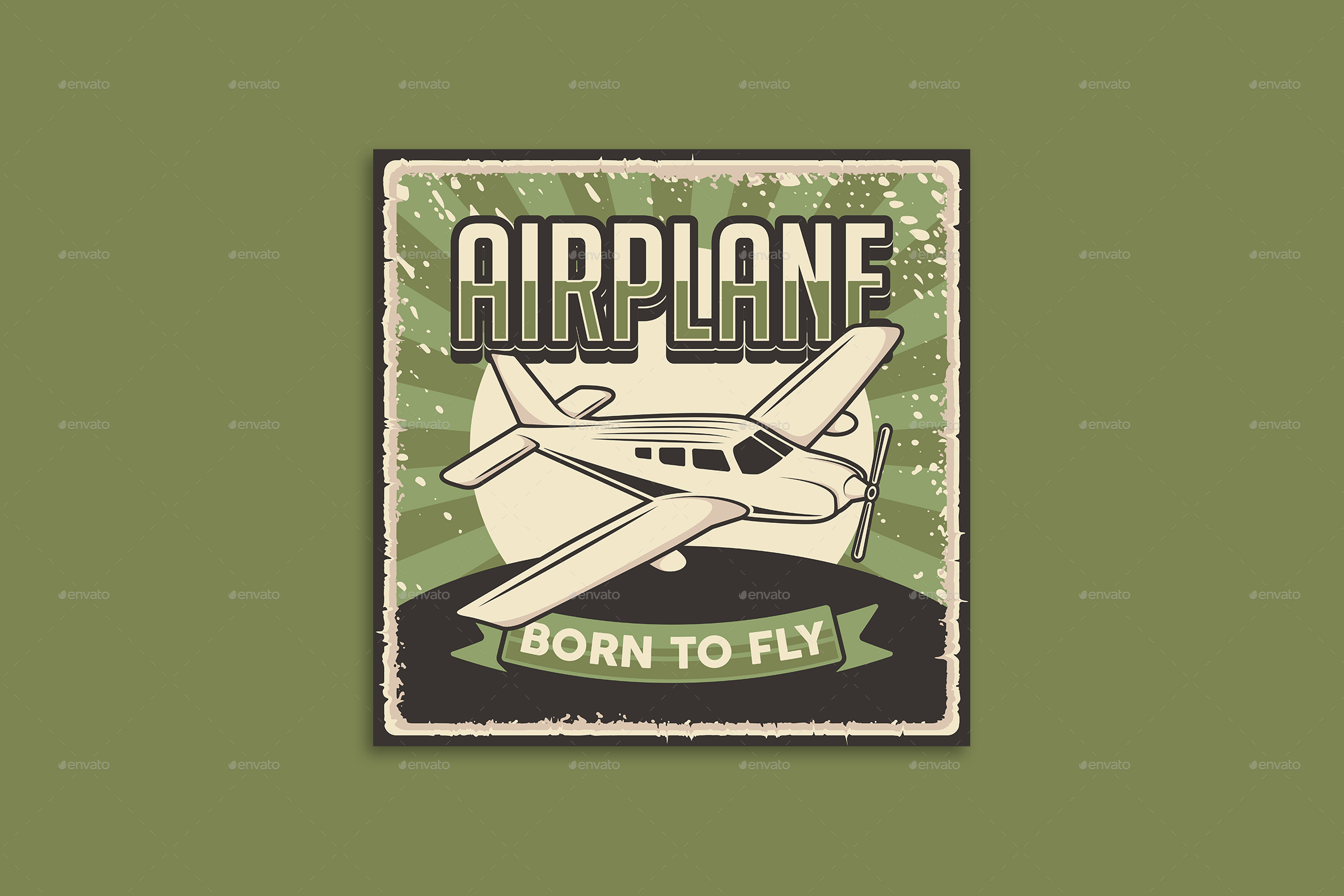 4 Vector Images of Retro Aviation Poster, Vectors | GraphicRiver