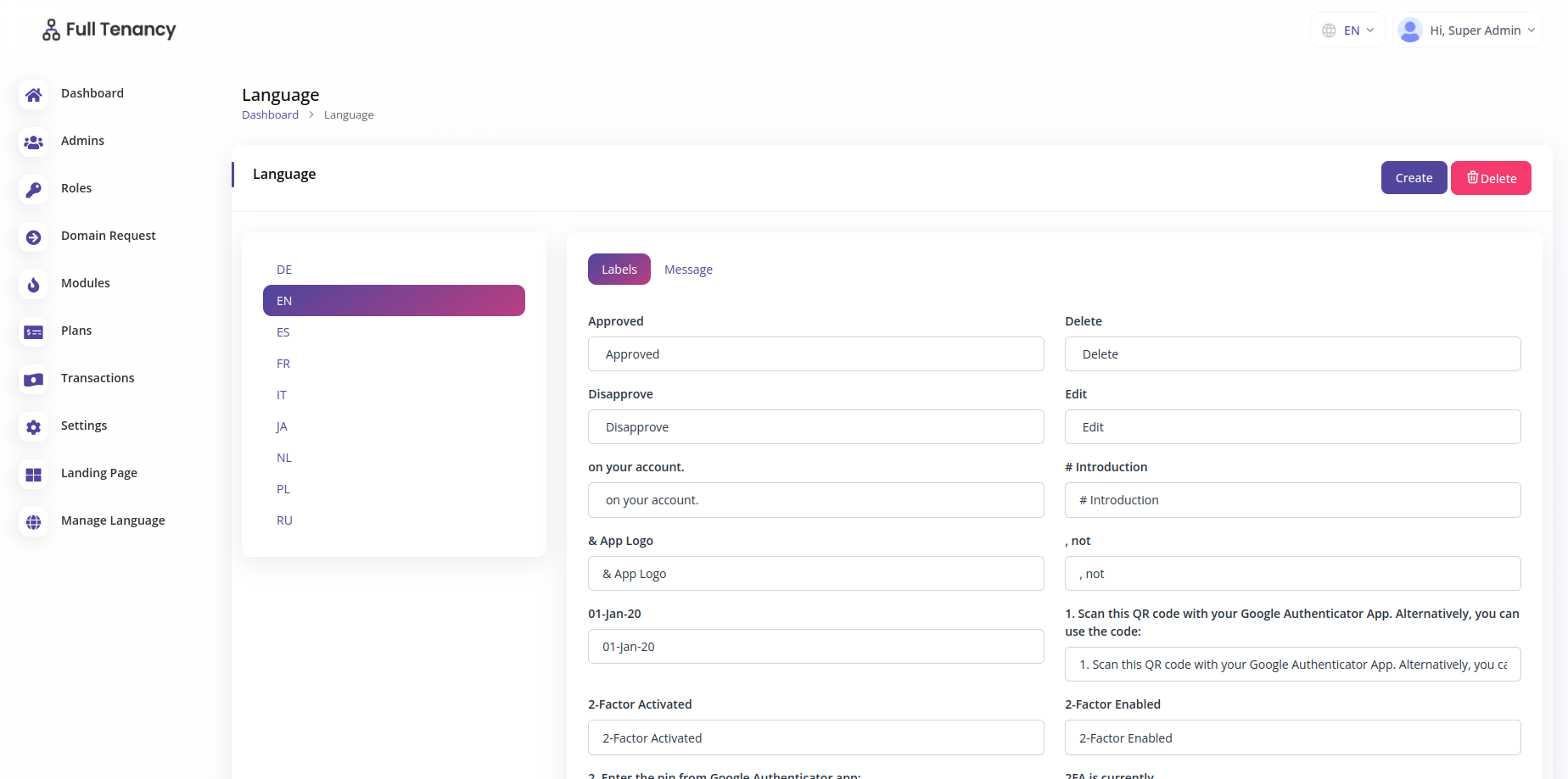 Full Tenancy Domains Database Users Role Permissions And Settings By Quebix Technology