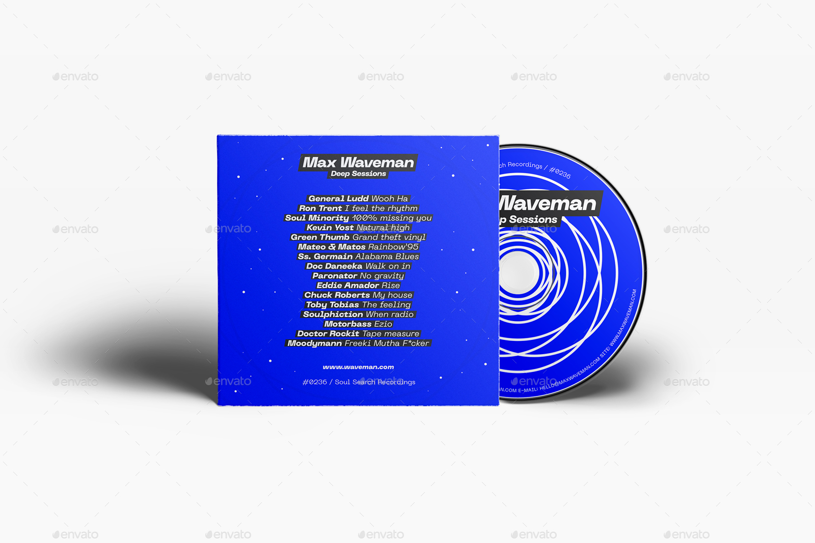 DJ Music Cover Artwork Template for CD / Digital Releases, Print Templates