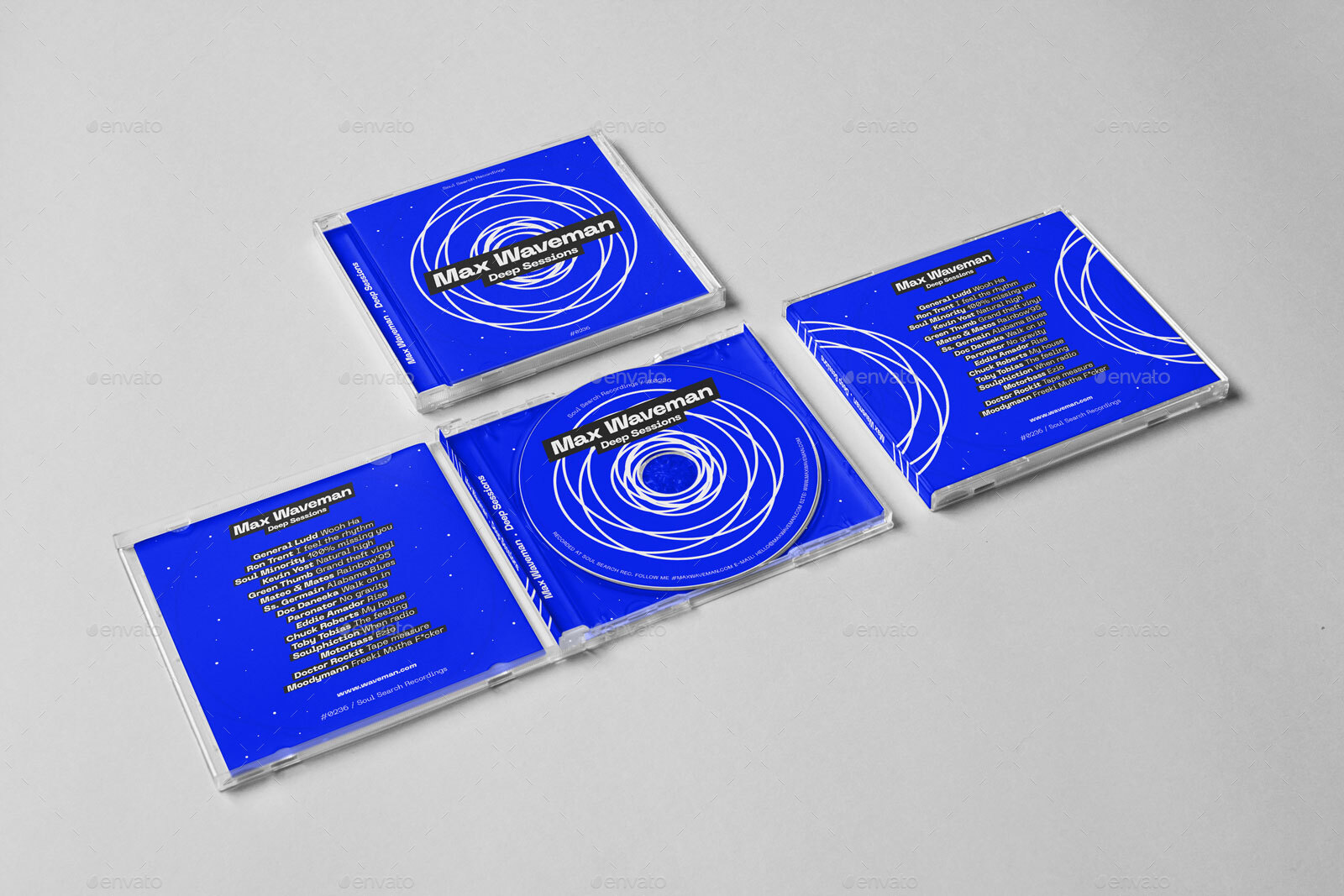 DJ Music Cover Artwork Template for CD / Digital Releases, Print Templates