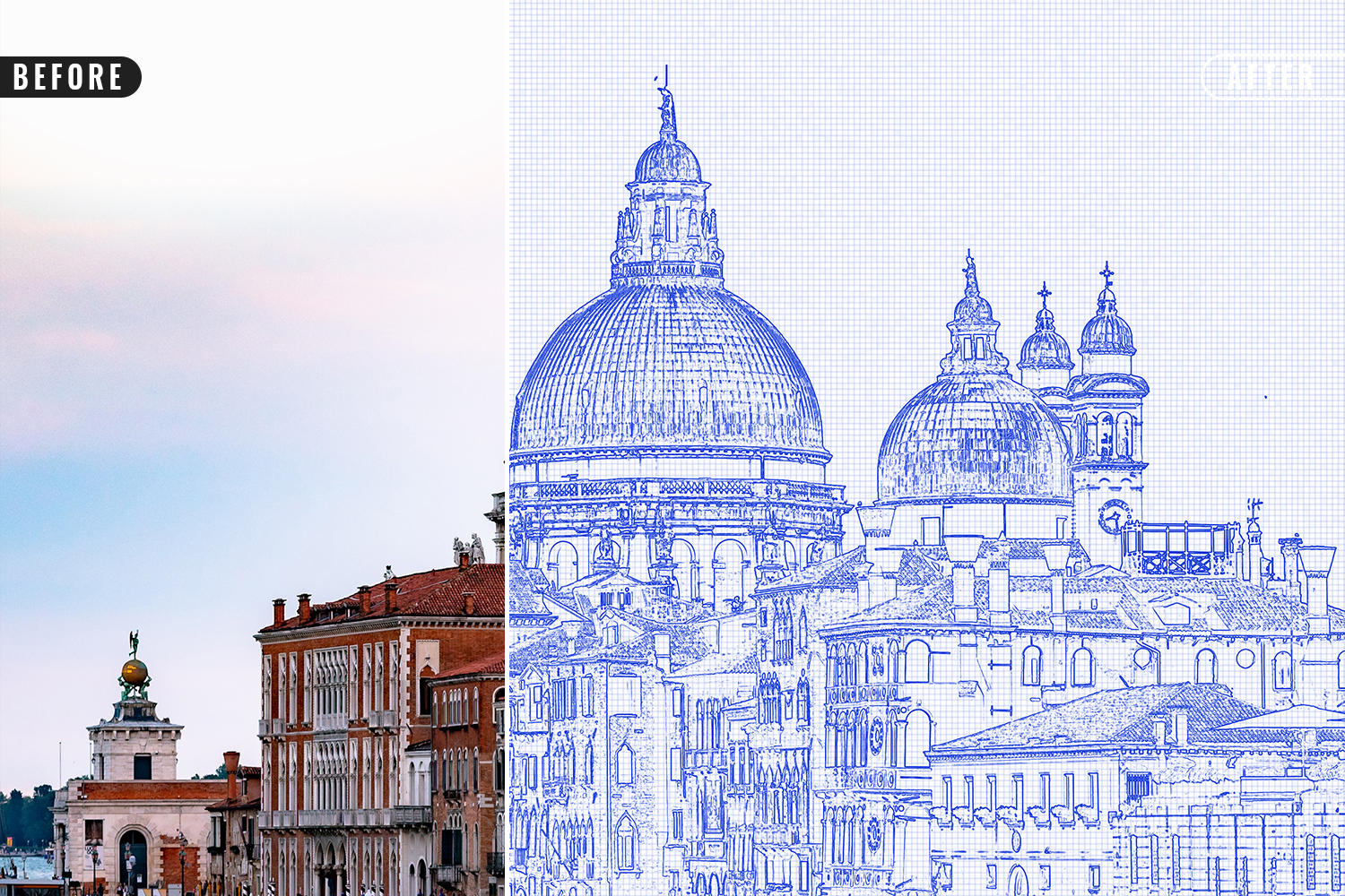 Blueprint Effect Photoshop, Add-ons | GraphicRiver