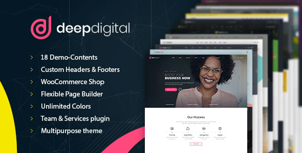 DeepDigital – Web Design Agency WordPress Theme by mwtemplates ...
