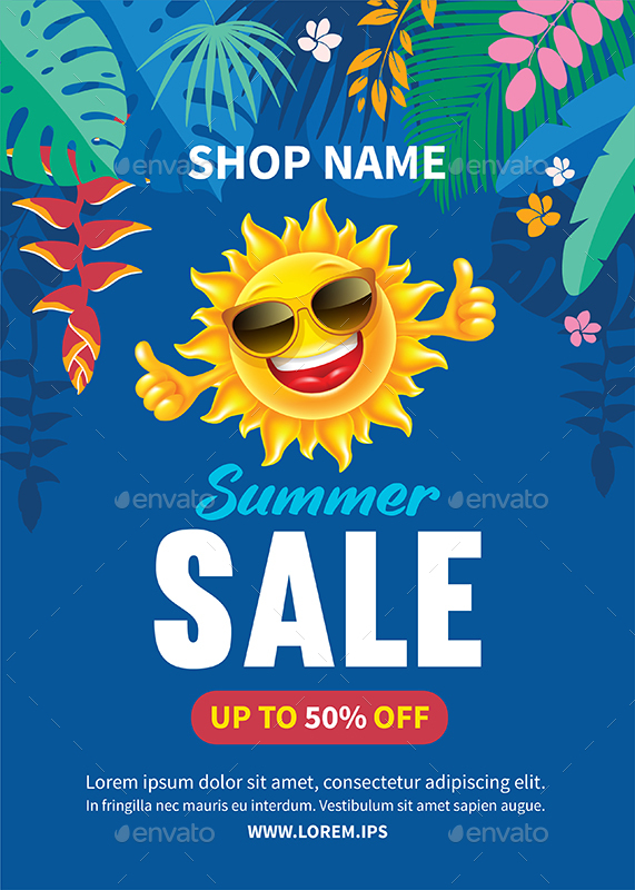Summer Sale Set, Print Templates | GraphicRiver