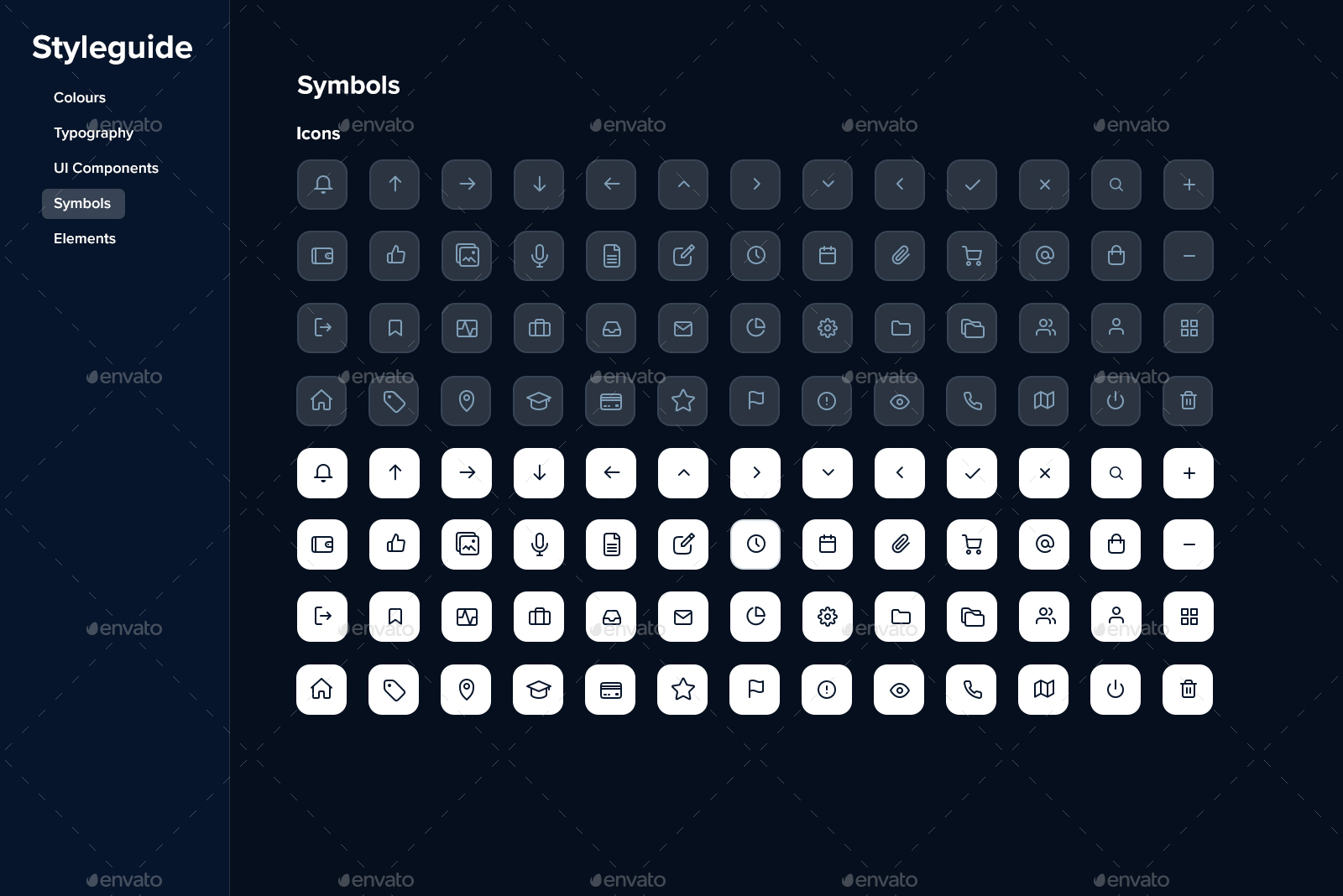Dashboard UI Styleguide, Web Elements | GraphicRiver