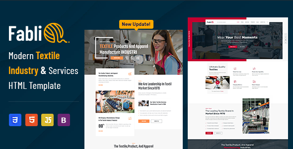 Fablio - Textile Industry HTML5 Template by ThemetechMount | ThemeForest