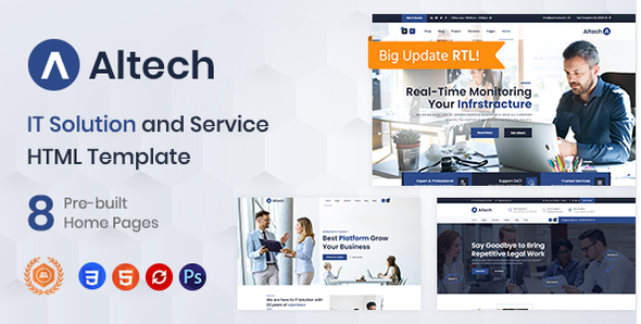 Altech | IT Solutions & Multi Services HTML5 Template by ThemetechMount