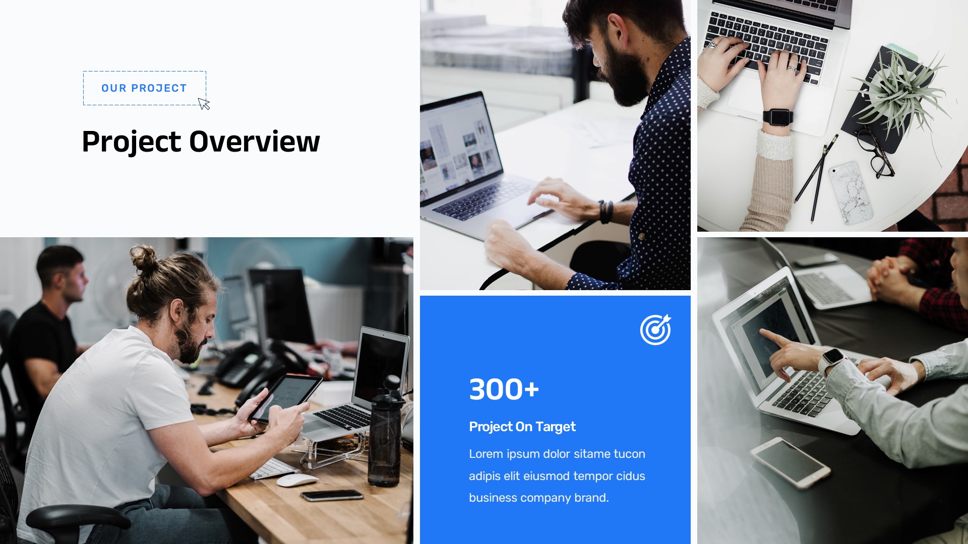 Company Profile Modern PowerPoint Template, Presentation Templates