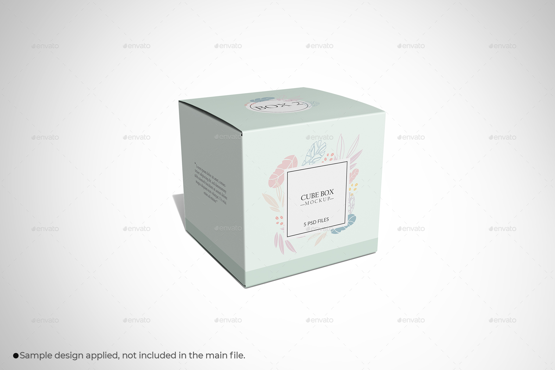 Tuck Top Cube Box Mockup, Graphics | GraphicRiver