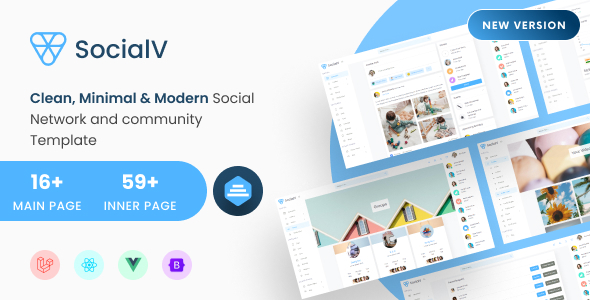 SocialV 5.0 - Vue 3, React Js, HTML Social Network & Community ...