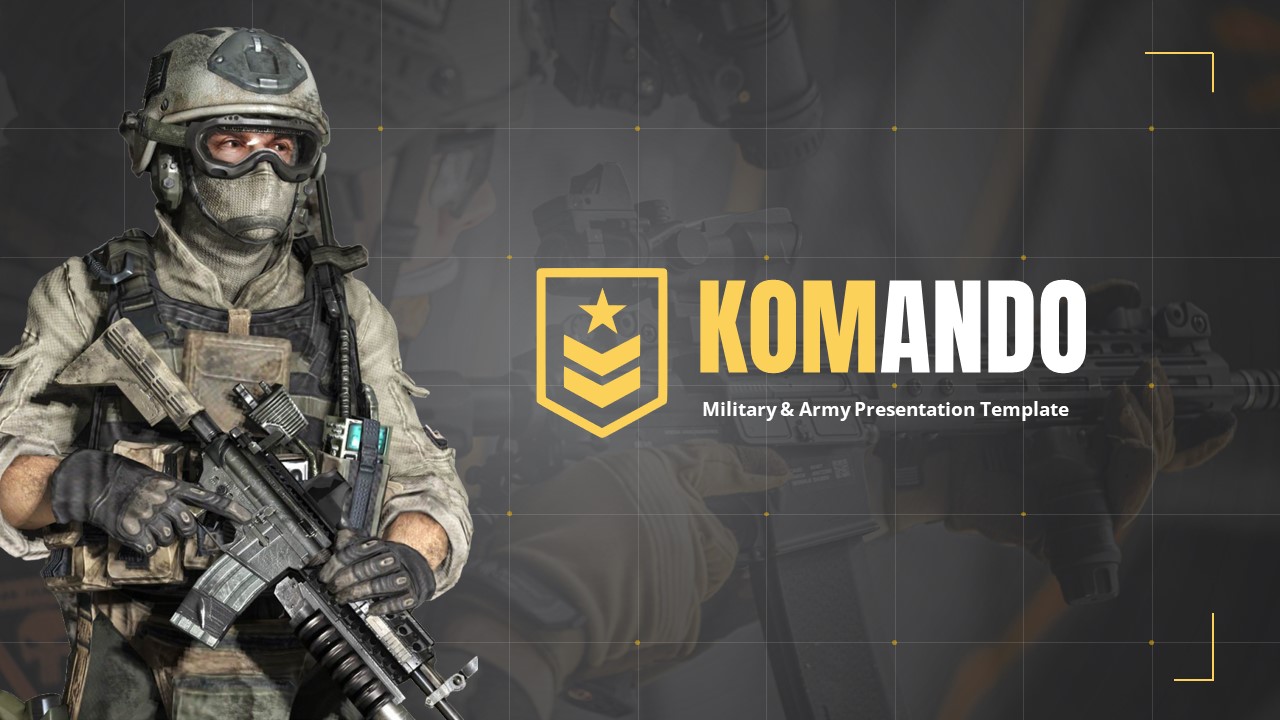 KOMANDO - Military & Army Powerpoint Template, Presentation Templates