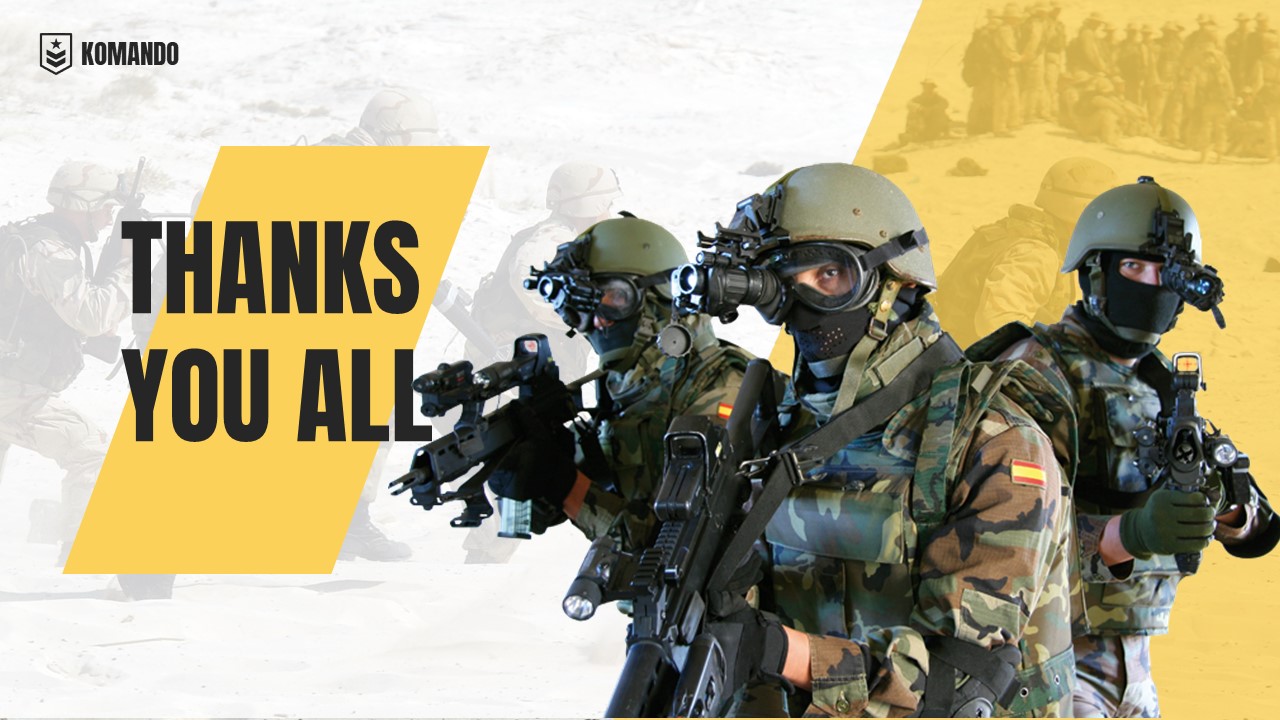 KOMANDO - Military & Army Powerpoint Template, Presentation Templates