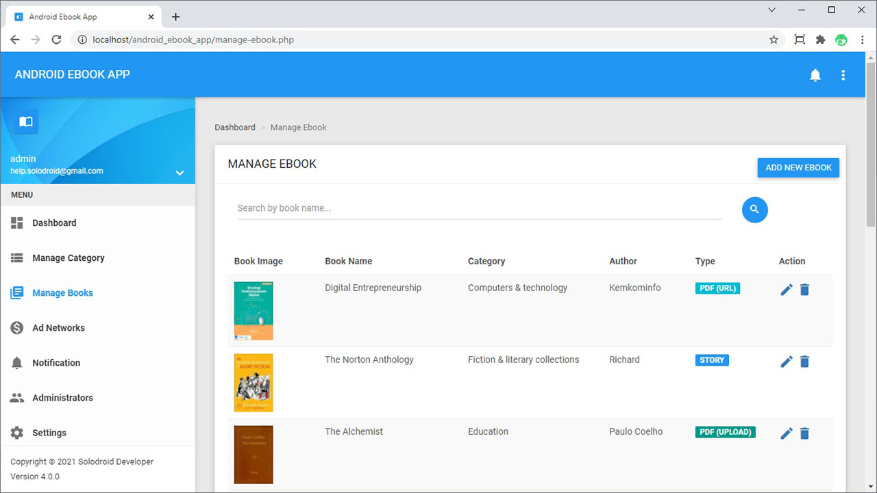 Android Ebook App by solodroid | CodeCanyon