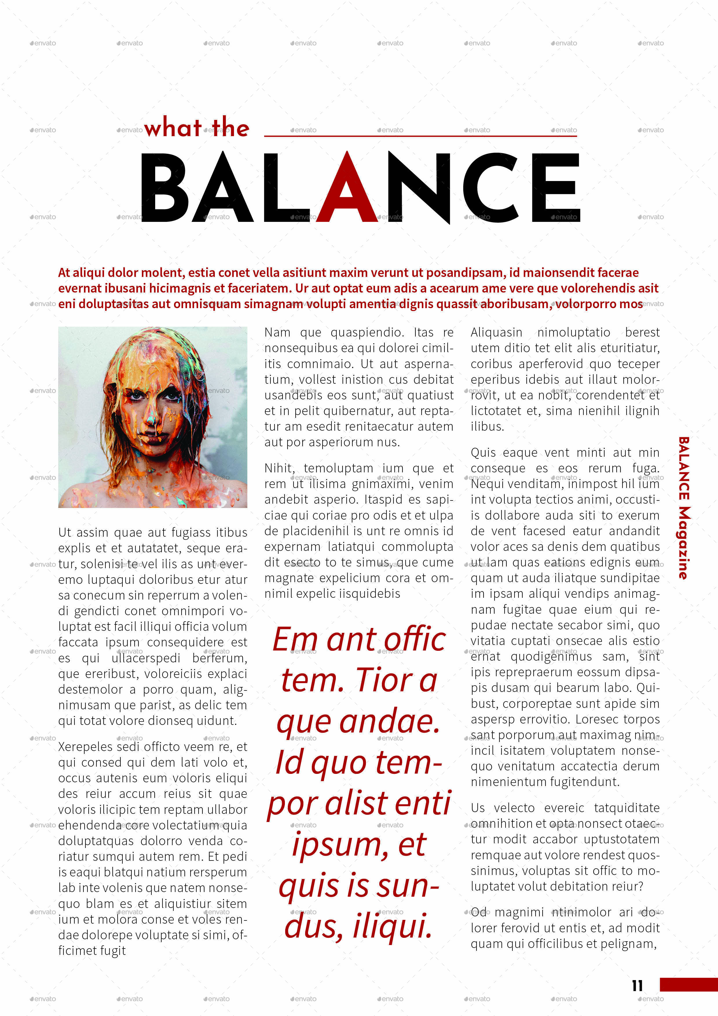 Balance Magazine, Print Templates | GraphicRiver