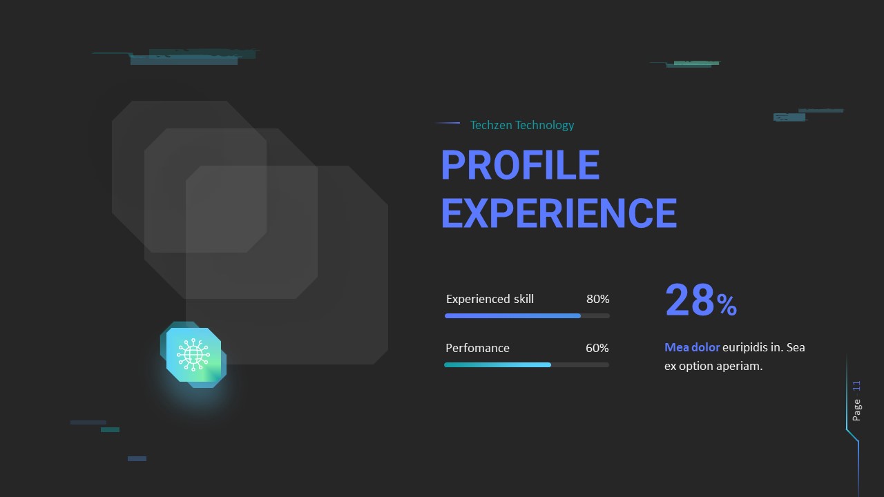 Techzen Modern Technology PowerPoint Template, Presentation Templates