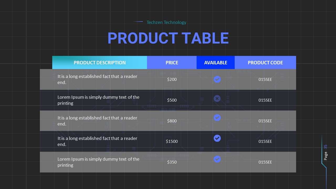 Techzen Modern Technology PowerPoint Template, Presentation Templates