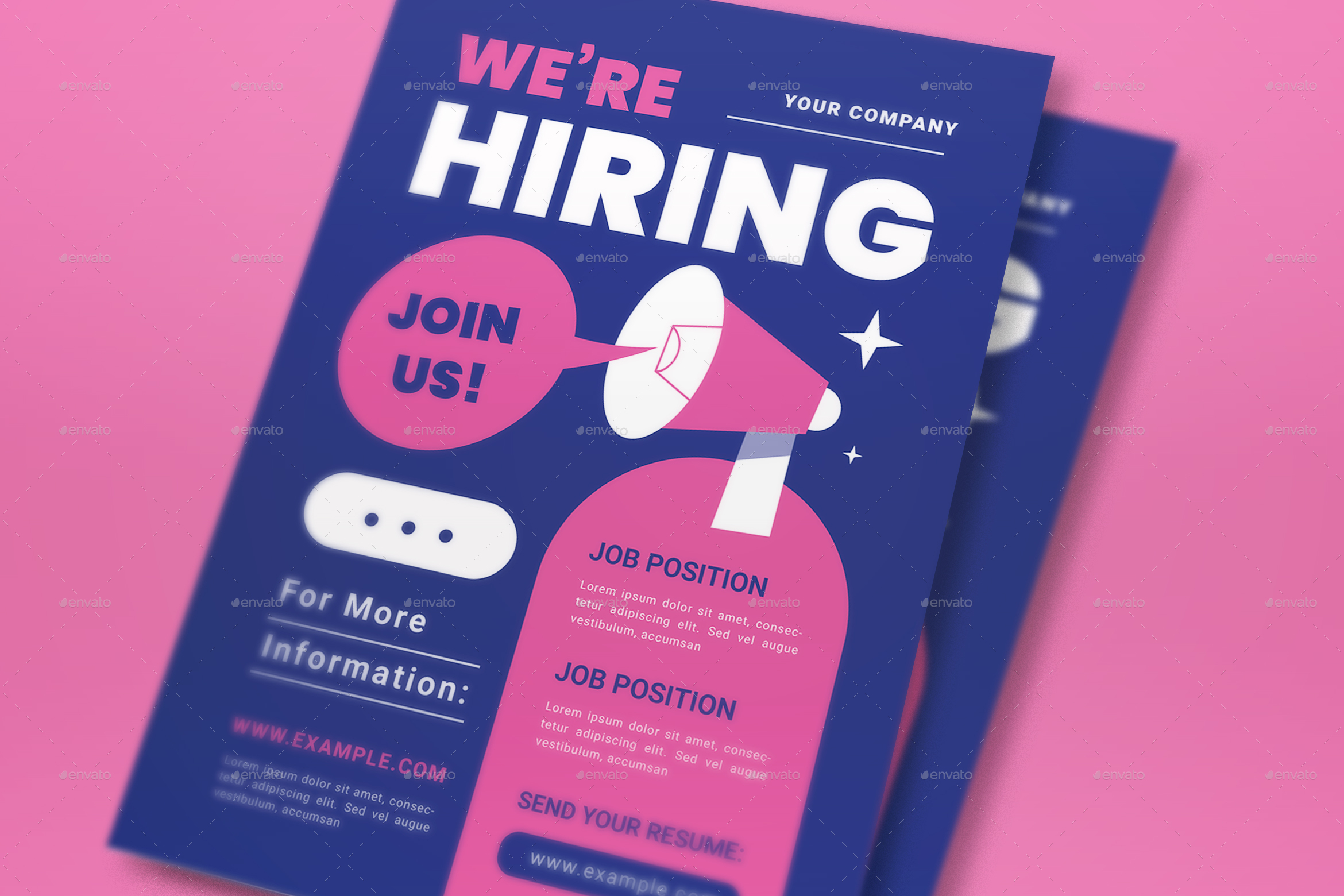 We Are Hiring Flyer Set, Print Templates | GraphicRiver