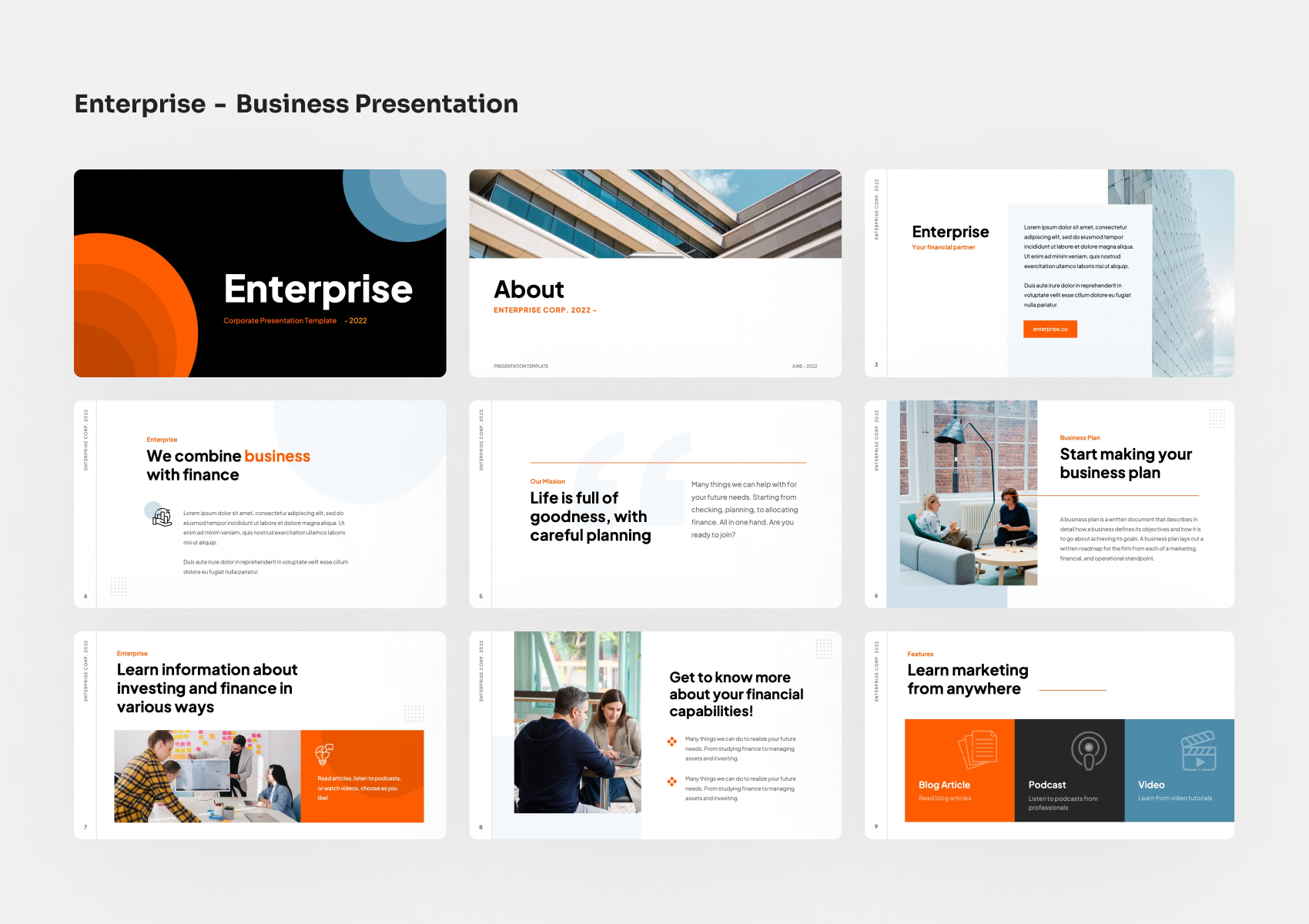 Enterprise - Business PowerPoint Template, Presentation Templates ...