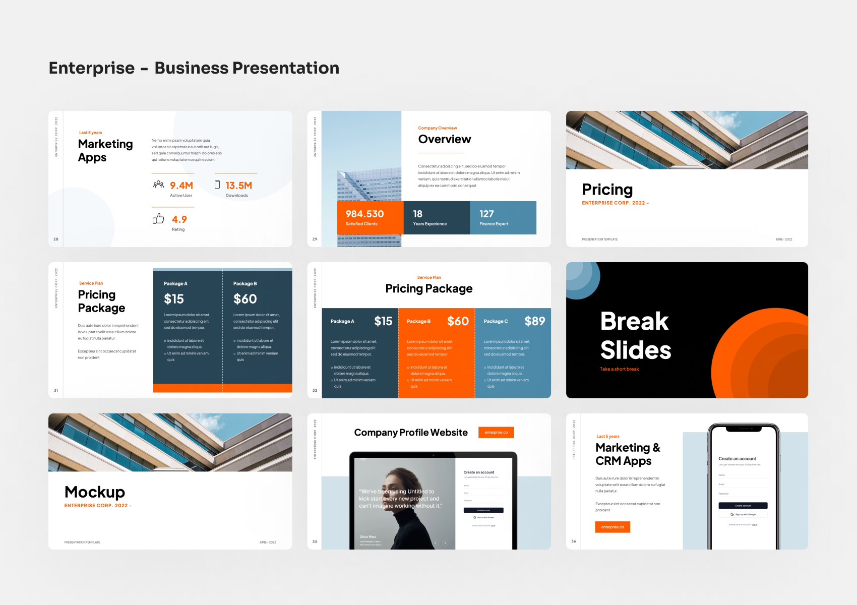Enterprise - Business PowerPoint Template, Presentation Templates ...